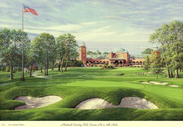 "Medinah Country Club, Course No 3, 18th" - The Sporting Gallery