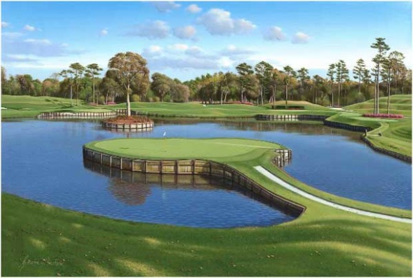 "TPC Sawgrass - 17th Hole" - The Sporting Gallery
