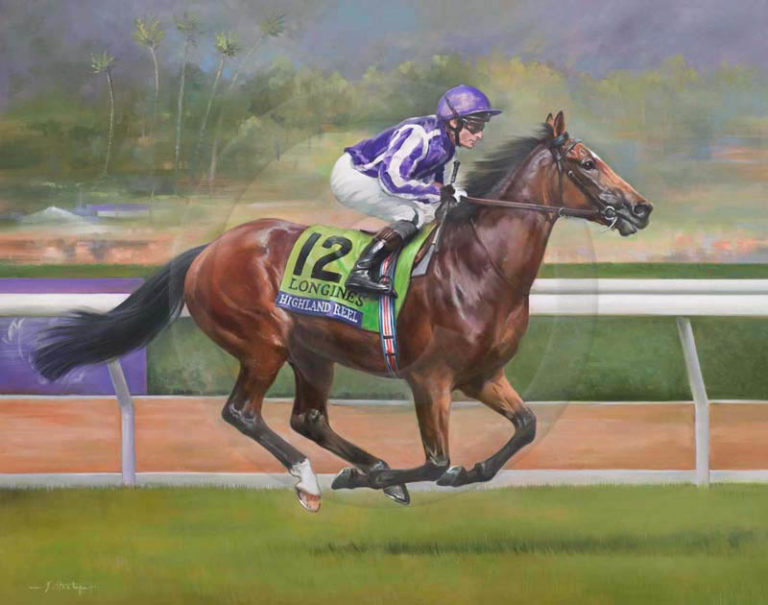 Highland Reel and Seamus Heffernan - The Sporting Gallery Art Print